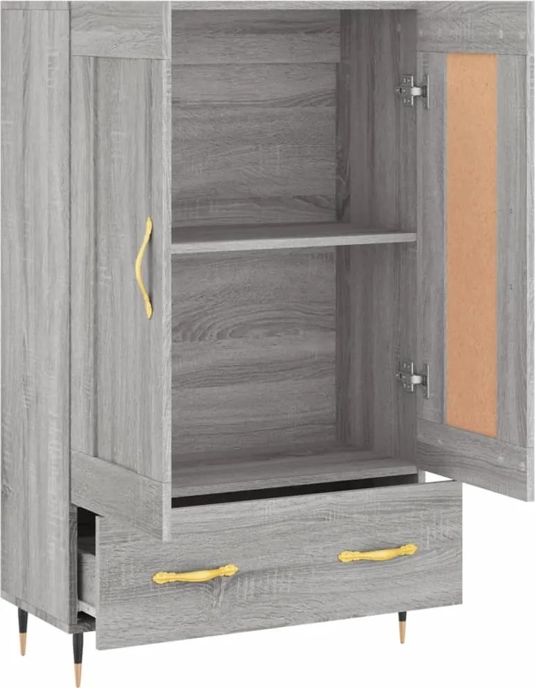 vidaXL Skříň highboard 69,5 x 31 x 115 cm kompozitní dřevo [830306] Barva: hnědý dub