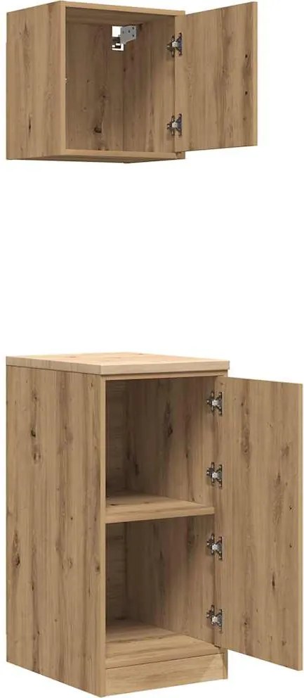 Garážové skříně 2 ks dub artisan kompozitní dřevo 3328304