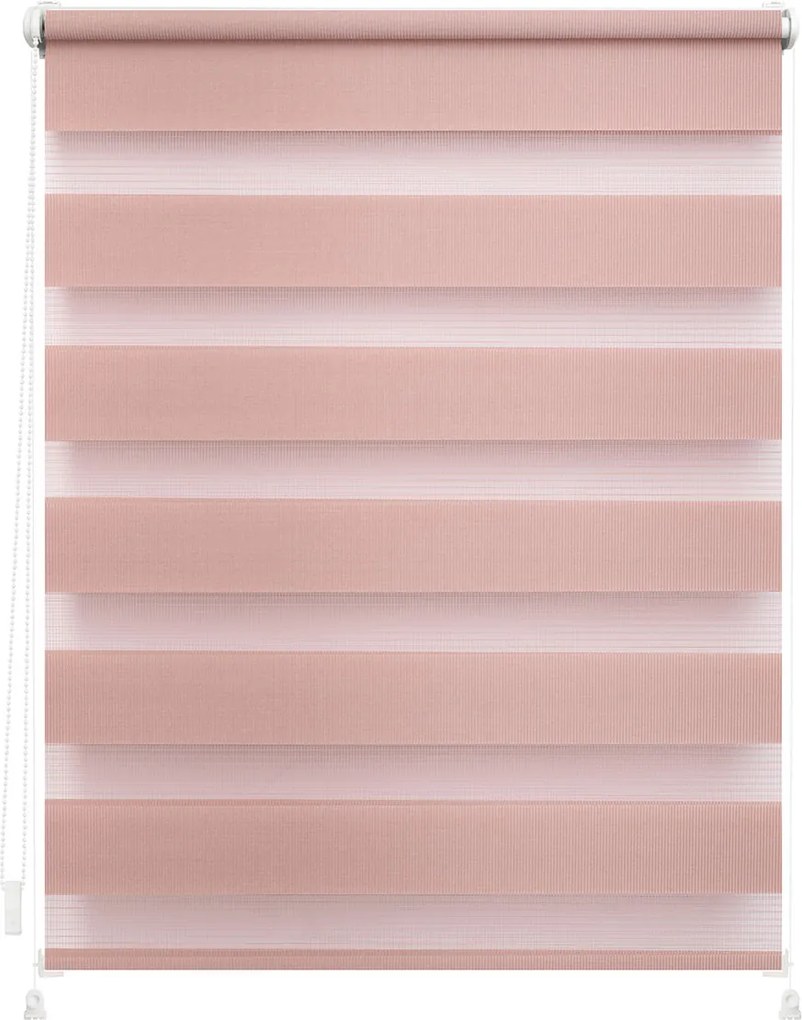 Lichtblick Duo roleta Klemmfix, bez vrtání, napnutá, nepropustná světlo, od 45 x 150 cm. (starorůžová, 90 x 150)