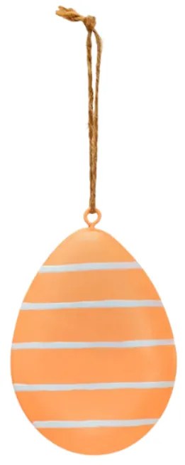 Závěsné kovové vajíčko PASTEL EGG - více barev Barva: Oranžová