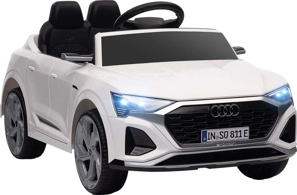 Dětské elektrické auto AIYAPLAY 12V s dálkovým ovládáním 2.4G, MP3 hudbou a klaksonem, elektrické vozidlo s předními světly, 4 odpruženými koly, 3-5 k