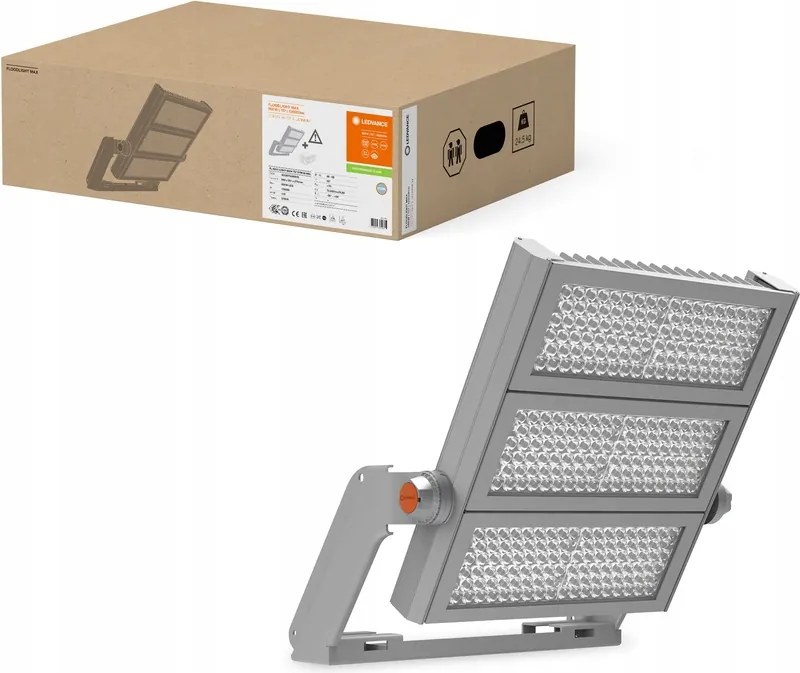 Led reflektor Venkovní stmívatelná lampa 900W 120000lm 5700K IP66 Šedá