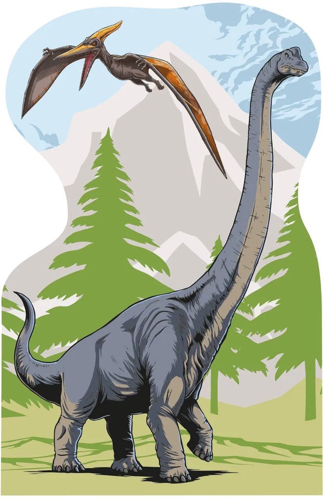 DINO Puzzle Jurský svět 4x54 dílků 13x19cm skládačka dn333291