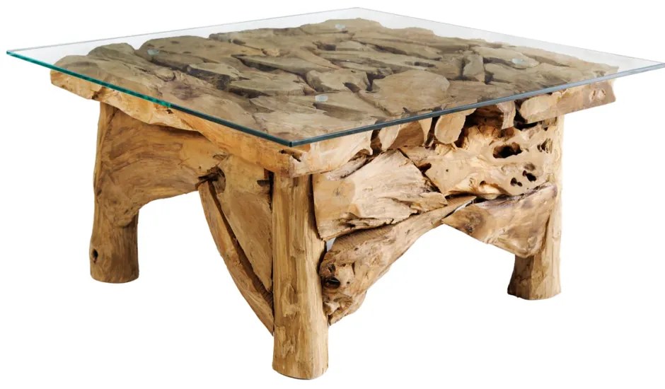 Massive home | Konferenční stolek RIVERSIDE 80 CM masiv teak