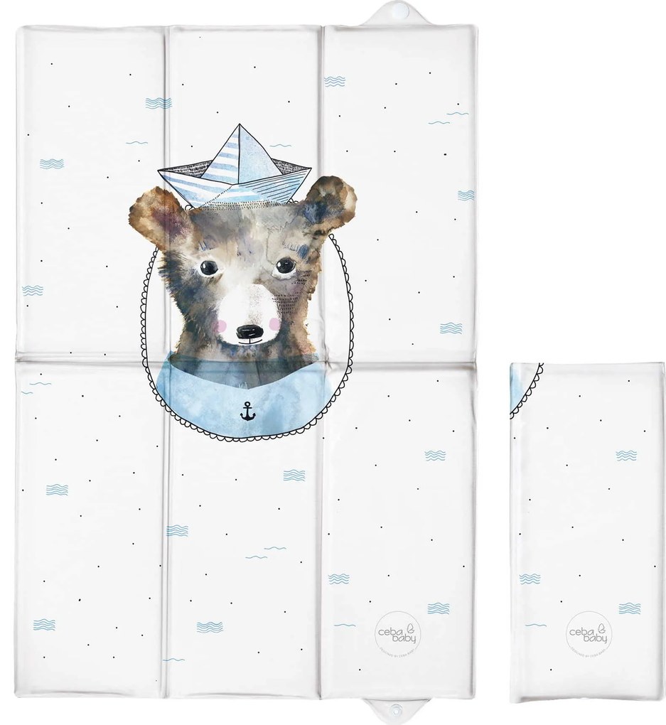 CEBA Ceba Baby Cestovní přebalovací podložka Medvídek Námořník, 60 x 40 cm