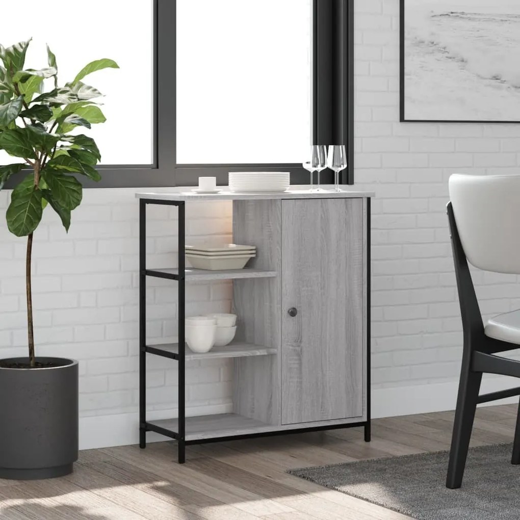vidaXL Příborník 70 x 30 x 80 cm konstruované dřevo [869090] Barva: šedá sonoma
