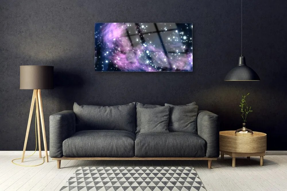 Obraz na skle Abstrakce Vesmír Art Umění 100x50 cm