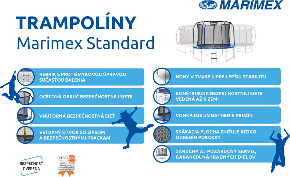 Marimex Standard 244 cm + vnitřní ochranná síť + žebřík 19000080