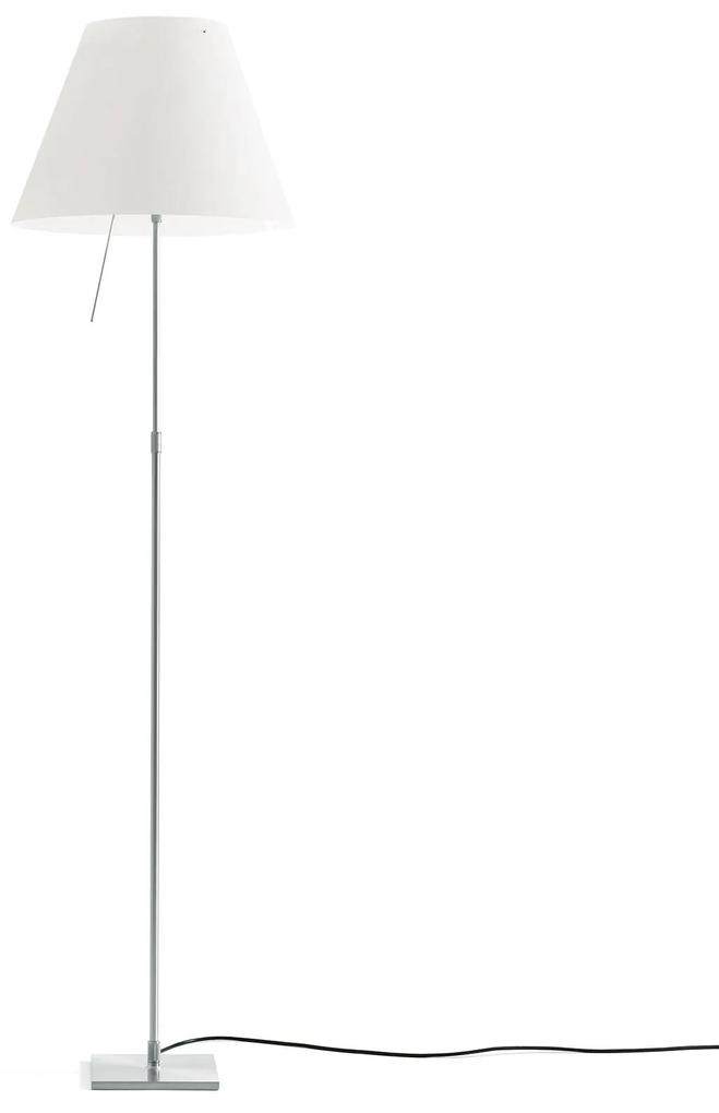 Luceplan Costanza stojací lampa D13ti, hliník/bílá