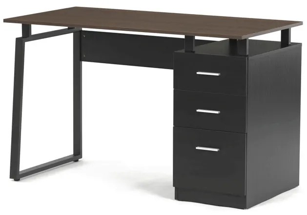 Autronic Kancelářský stůl APC-3218 OAK 120x60 cm Odstín: Ořech/černá