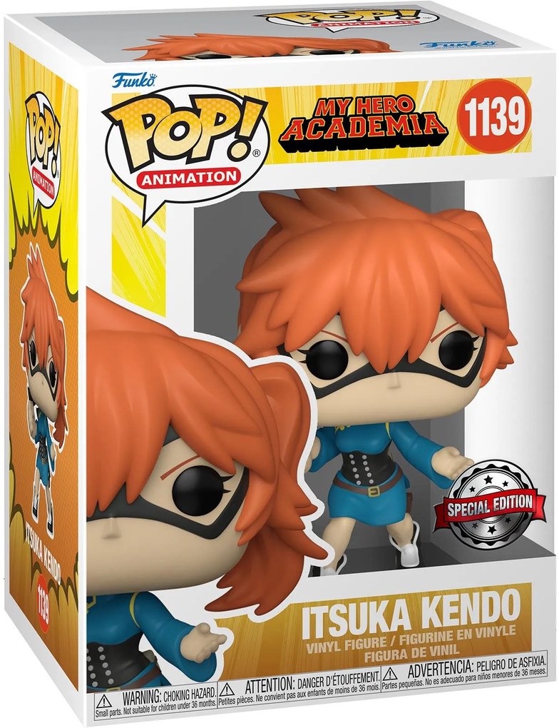 Funko pop animation: mha 1b- itsuka kendo w/chase