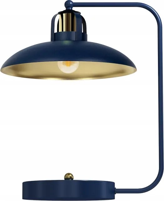 Milagro Stolní Lampy Stolní lampa Felix Navy Blue/gold 1xE27 1 ks