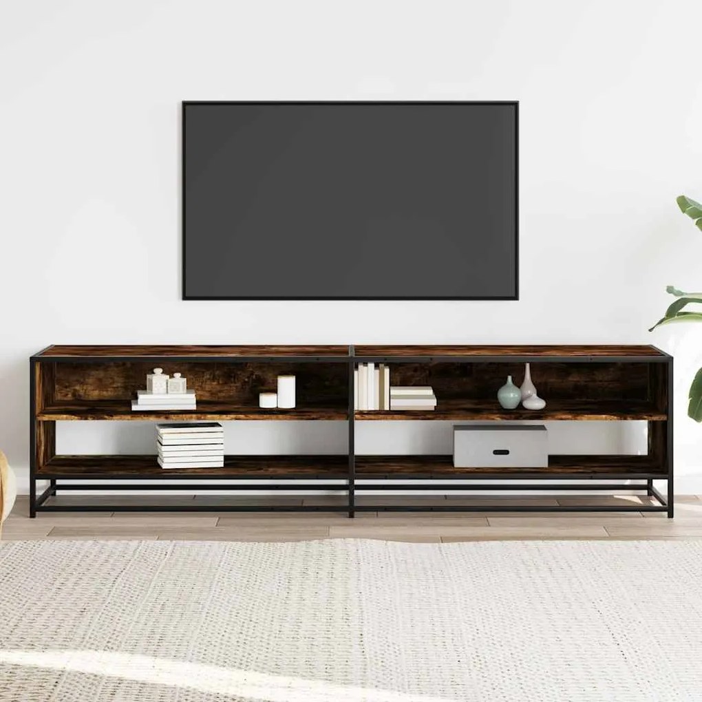 TV skříňka kouřový dub 180,5 x 40 x 46 cm kompozitní dřevo 3300802