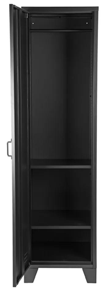 LABEL51 Černá kovová skříň Gerben, 185 cm