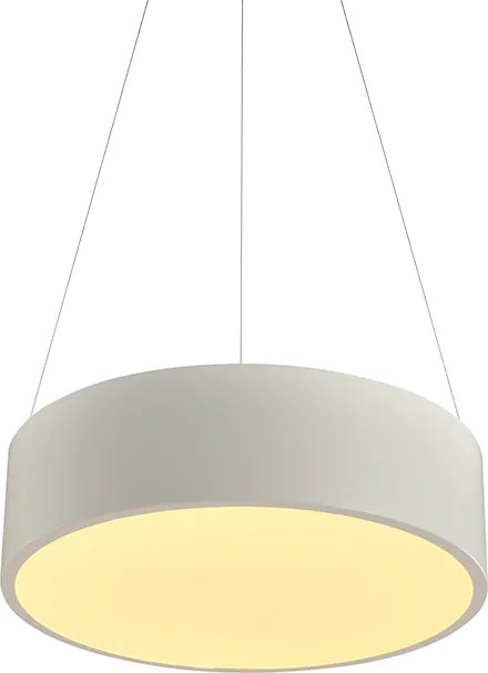 ACA DECOR LED stropní závěsné svítidlo OPTIMUS 32W/230V/3000K/2560Lm/120°/IP20, kruhové bílé