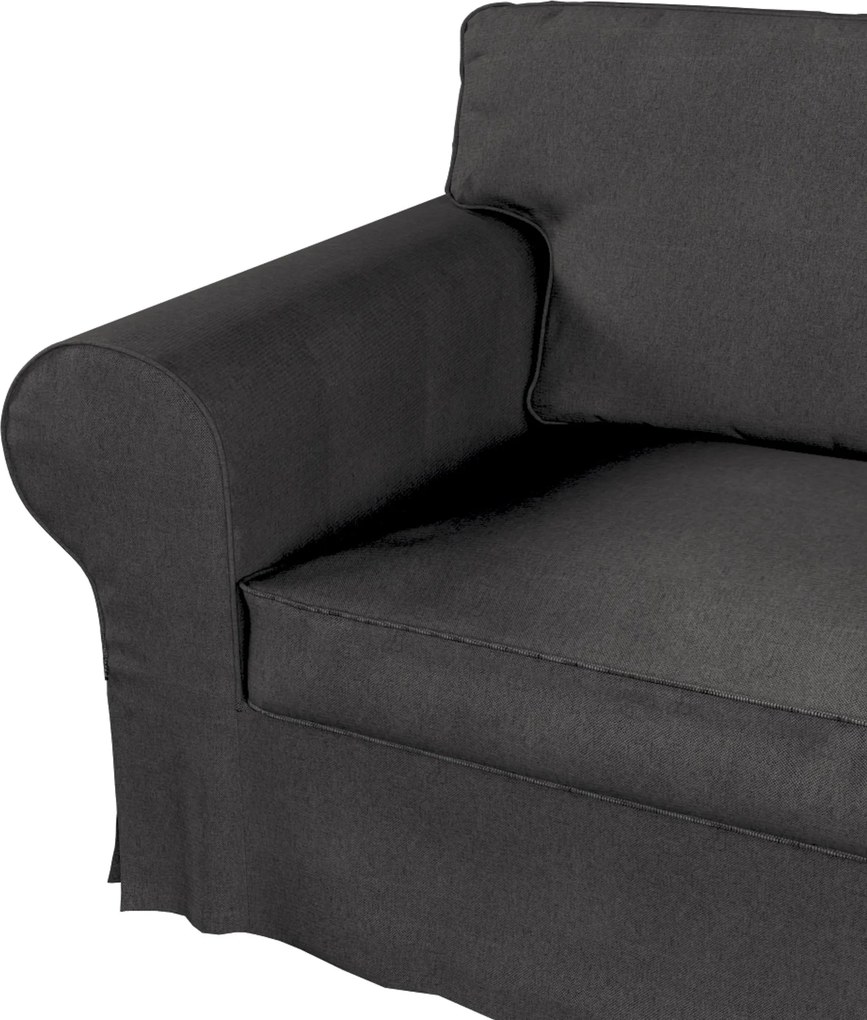 Potah na pohovku IKEA Ektorp 2-místná s lenoškou barva šedá látka pletený vzor