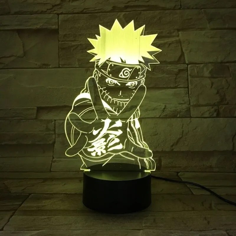 3D LED Lampička Naruto Uzumaki