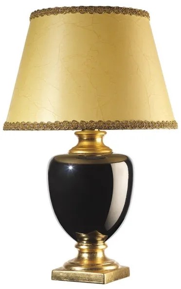 ONLI - Stolní lampa MOZART 1xE27/22W/230V černá/zlatá 67 cm