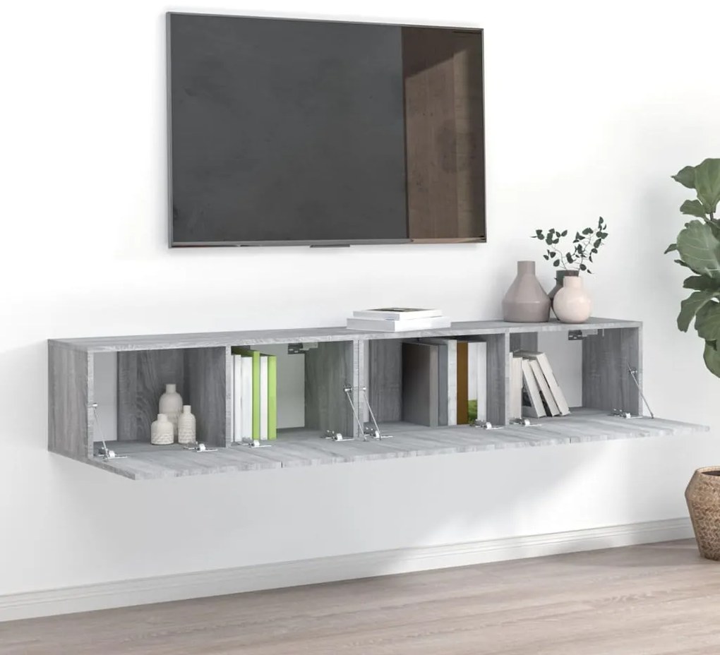 2dílný set TV skříněk šedý sonoma kompozitní dřevo 3120282