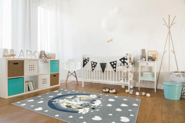 Koberec Tanami Kids B9764A šedý / bílý