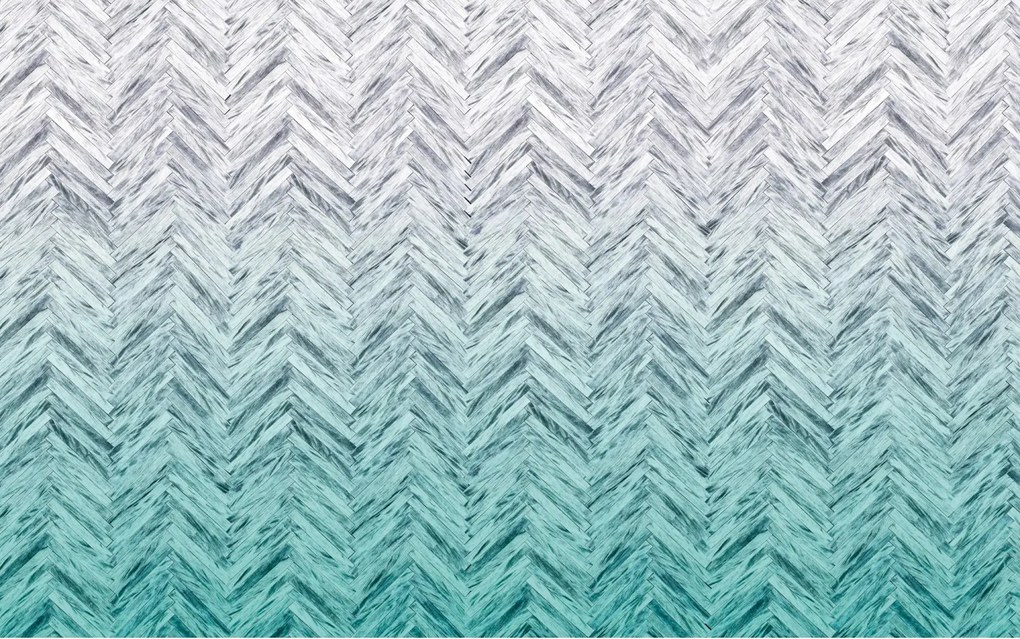 Komar Vliesová fototapeta Herringbone Mint 400 x 250 cm