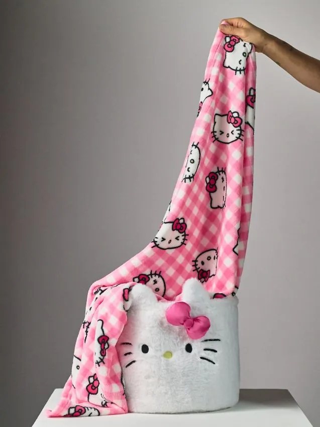 Sinsay - Dětská deka Hello Kitty - růžová
