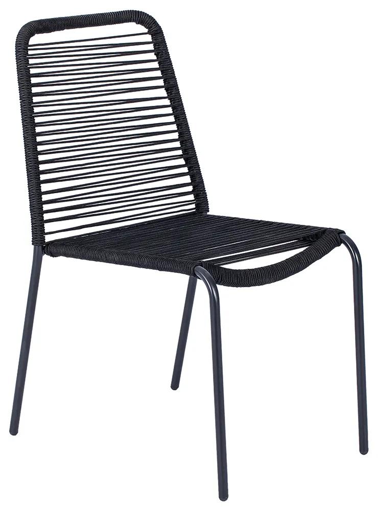 Zahradní židle z kovu a umělého ratanu Gigi