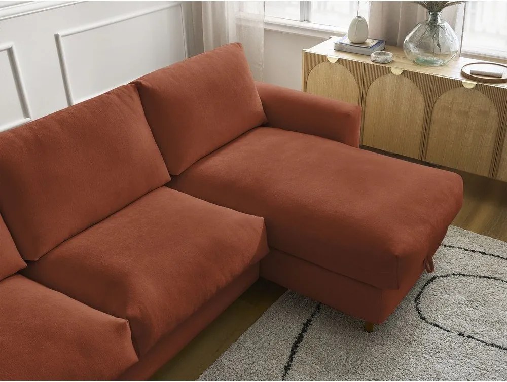 Oranžová rohová pohovka Nouveau Cocoone – Bobochic Paris