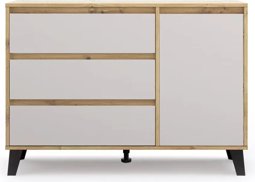 Komoda Borg 1d3s dub artisan / kašmír