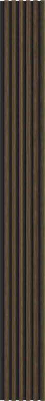 Mexen Lam-B, akustické stěnové lamely 275 × 30 cm, HDF deska 4 mm, technická dýha, eben královský, S100-275307-3015-020