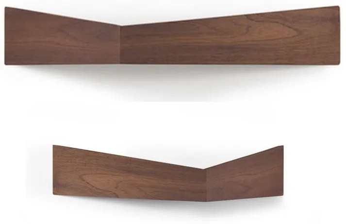 Sada 2 multifunkčních nástěnných organizérů Woodendot Pelican Walnut M+L