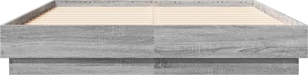 Rám postele šedý sonoma 120 x 190 cm kompozitní dřevo 3209889
