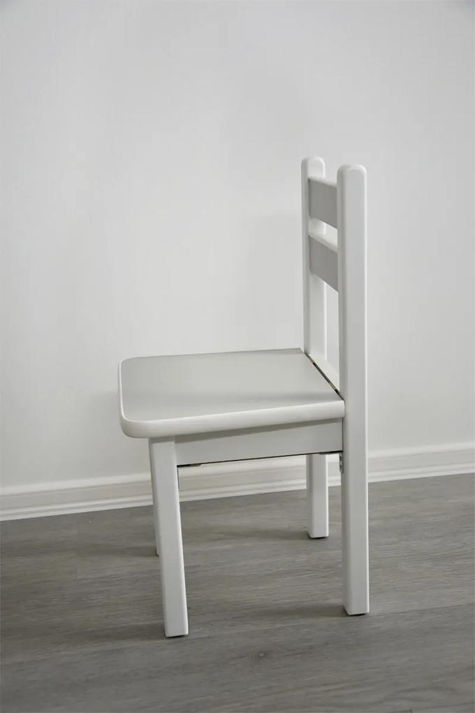 Vingo Dětský stolek a 2 židličky s přihrádkami - světle šedá