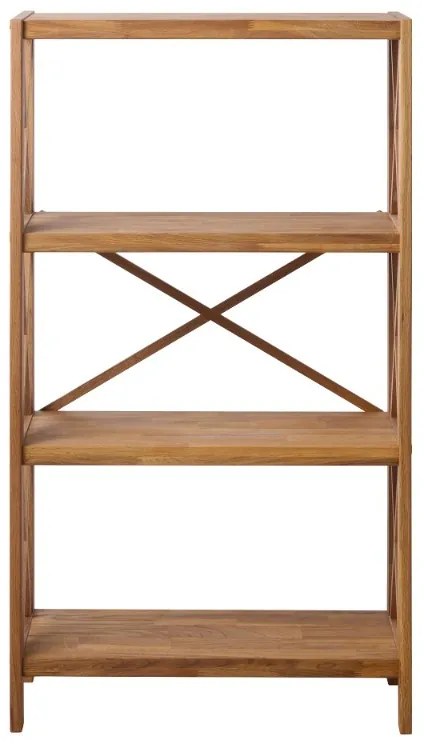 Designový regál Walworth 124 cm přírodní dub
