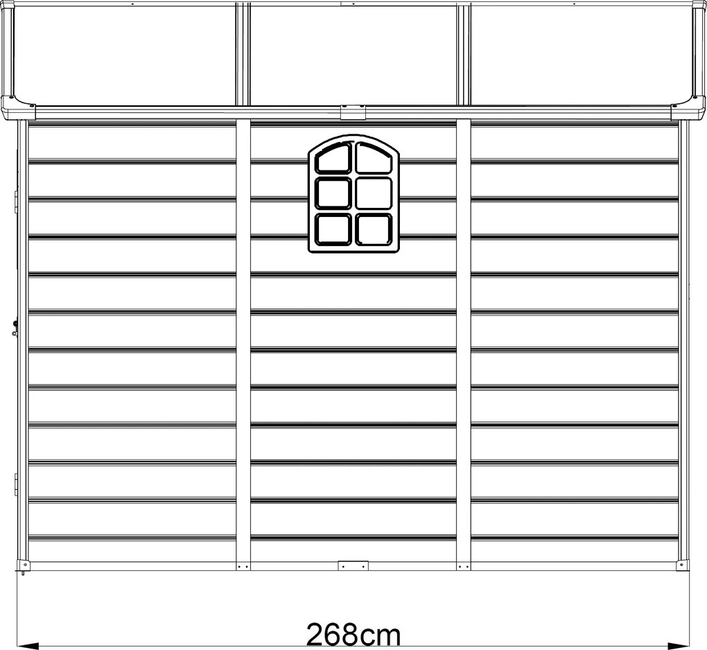 LANIT PLAST, s.r.o. plastový domek LANITPLAST LONGFORD 69 LG4019
