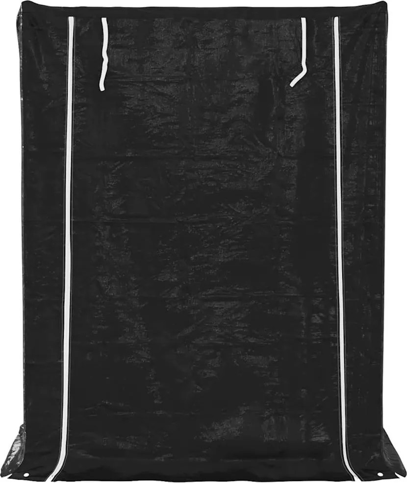 vidaXL Stojan na palivové dřevo s krytem proti dešti 150x80x200 cm