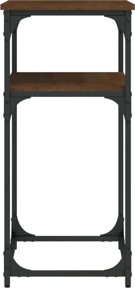 vidaXL Konzolový stolek 75 x 35,5 x 75 cm kompozitní dřevo [834074] Barva: Černá