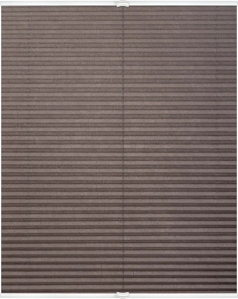 Lichtblick Plissee Klemmfix, bez vrtání, napnuté, od 45 x 130 cm (šedohnědá, 50 x 130 cm)