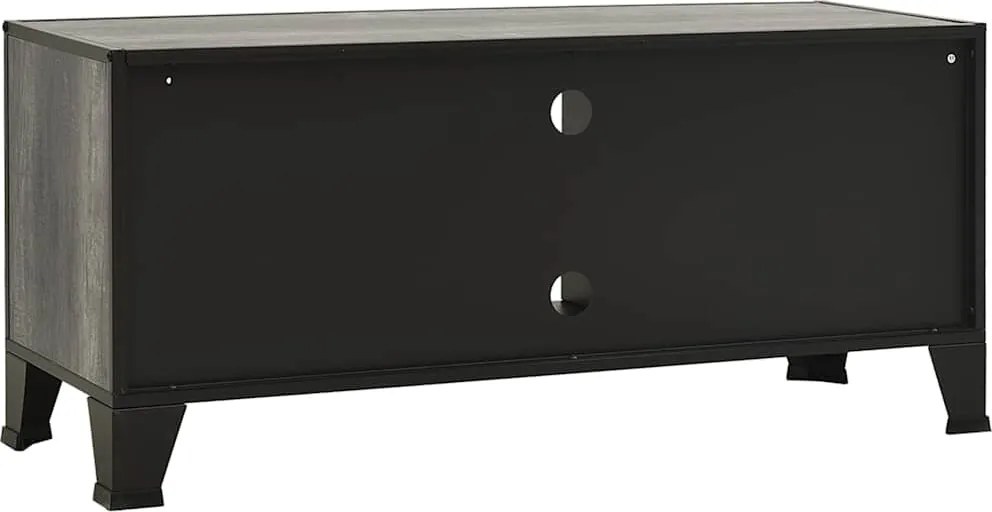 TV skříňka šedá 105 x 36 x 47 cm kov a MDF 335910