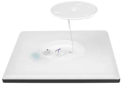 LED Koup. svítidlo se senzorem NIVERA LED/12W/230V IP54 22,5x22,5 cm černá + DO