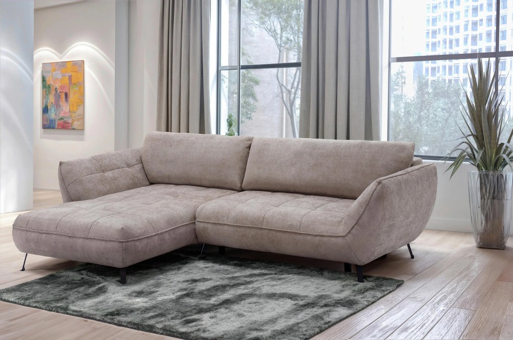 XXXLutz ROHOVÁ SEDAČKA, textil, světle hnědá MID.YOU - Sedací soupravy - 000694008605
