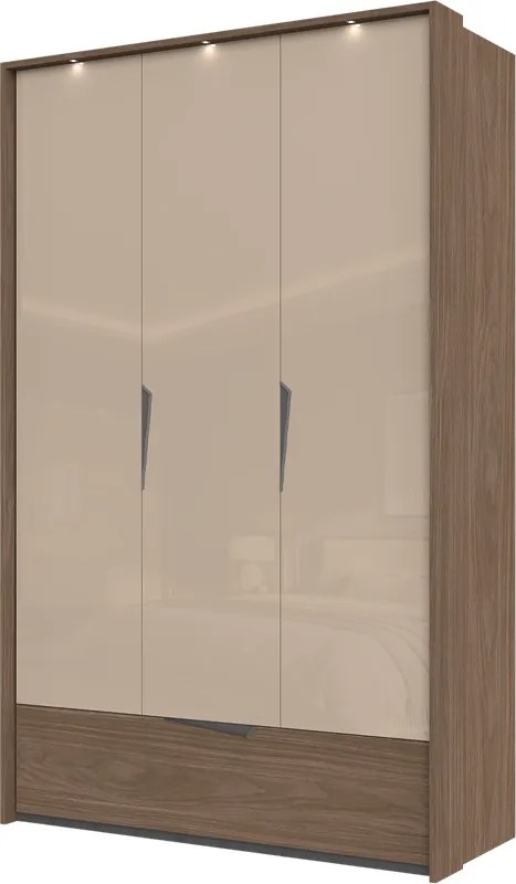 Šatní skříň P31B/LF s osvětlením - 142 × 226 × 60 cm