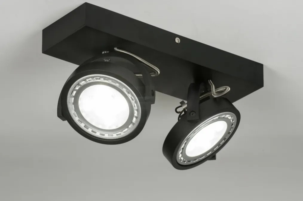 Stropní designové bodové LED svítidlo DK Black II