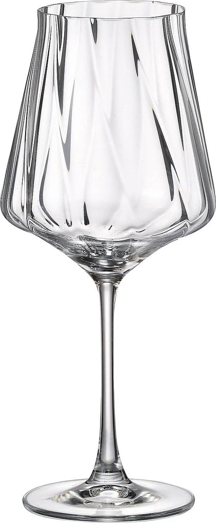 Crystal Bohemia Cettia optic sklenice na víno 700 ml 6 ks