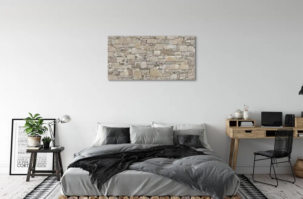 Obrazy na plátně Kamenná zeď wall 120x60 cm