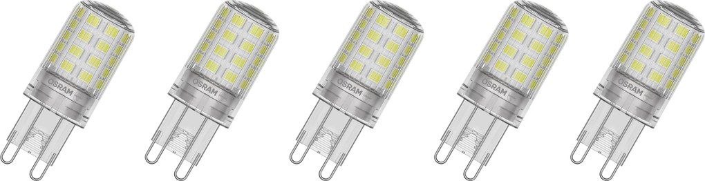 Osram Speciální LED žárovka »Base CL non-dim G9«, 5 kusů (Pin40, 2700 K, transparentní)