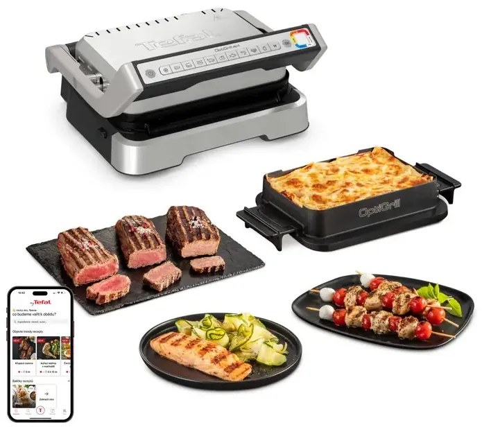 Tefal Elektrický kontaktní gril OptiGrill 4v1 GC774D30