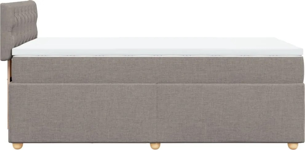 Box spring postel s matrací taupe 80x200 cm textil 3288818