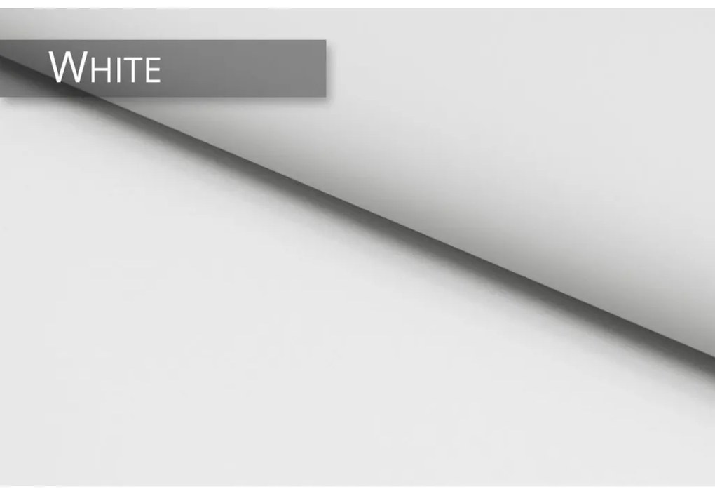Dekodum Zatemňovací roleta v bílé kazetě, barva látky White Šířka (cm): 50, Výška (cm): Balkonová (do 200 cm), Strana mechanismu: Levá