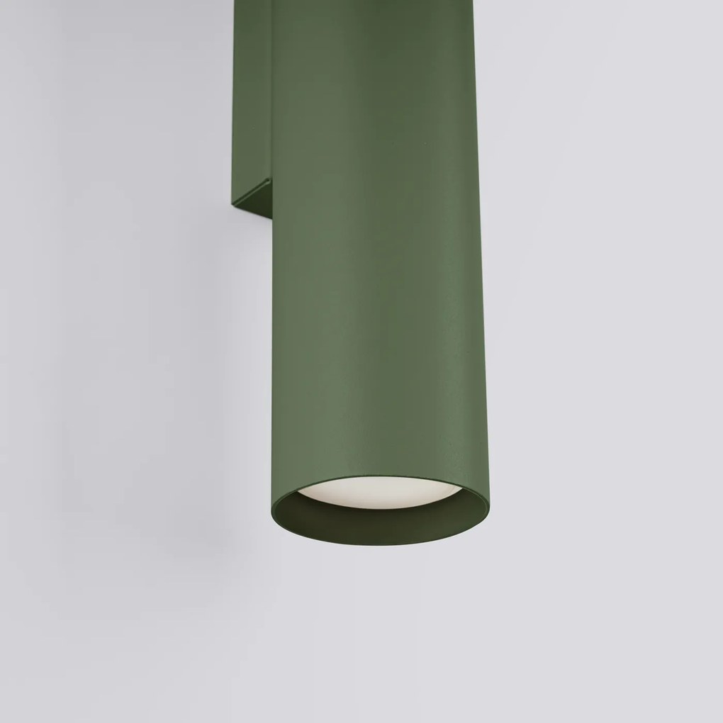 Sollux Lighting Nástěnné svítidlo LAGOS 2 olivově zelené